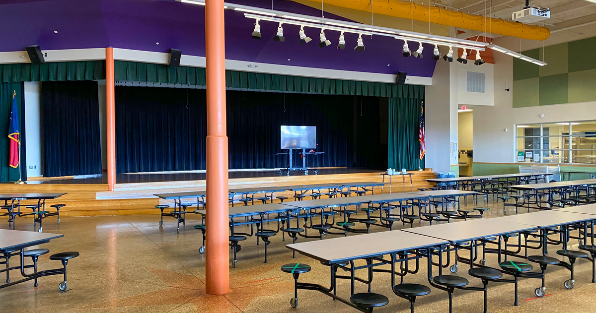 Rent Cafeteria w/ Stage in Austin
